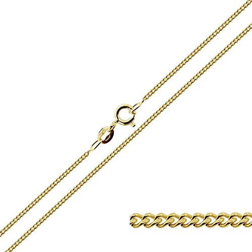 2mm thick 18K gold plated on solid sterling silver 925 Italian diamond cut FLAT CURB link chain necklace bracelet anklet - 15, 20, 25, 30, 35, 40, 45, 50, 55, 60, 65, 70, 75, 80, 85, 90, 95, 100cm