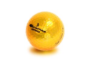 chromax high visibility distance golf balls 6-pack - gold