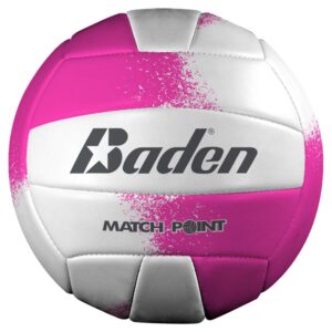 baden match point volleyball (official size), neon pink/white