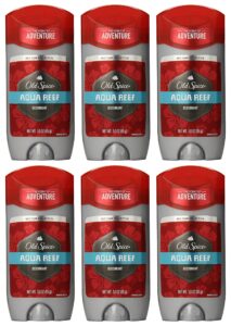 old spice deodorant aqua reef size 3 oz. (pack of 6)