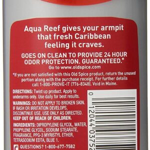 Old Spice Deodorant Aqua Reef Size 3 oz. (Pack of 6)