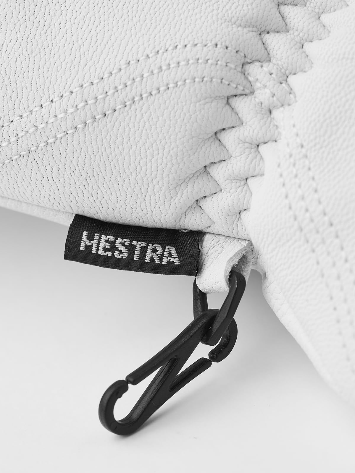 Hestra Winter Ski Gloves: Mens and Womens Leather Box Cold Weather Mittens, Off White, 7