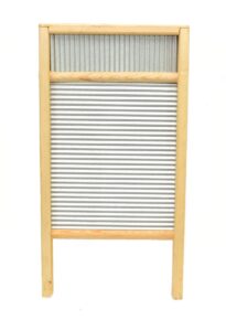 large washboard with tin-23 inches high x 12.25 inches wide