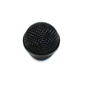 (D43) Mesh Microphone Grille Fits Shure SM58 Microphone Die-cast, Black