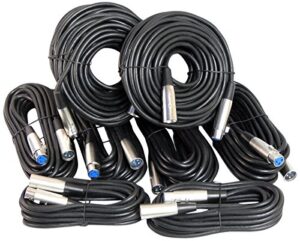 your cable store xlr/mic cable kit two 50 ft, two 15 ft and four 25 foot xlr patch cables