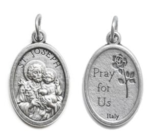 catholica shop st joseph oxidized medals - pack of 12 units