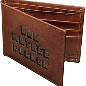 Toynk Pulp Fiction Bad Mother F**ker Embroidered Brown Leather Wallet