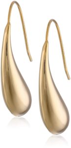 amazon essentials 18k yellow gold plated sterling silver teardrop earrings (previously amazon collection)