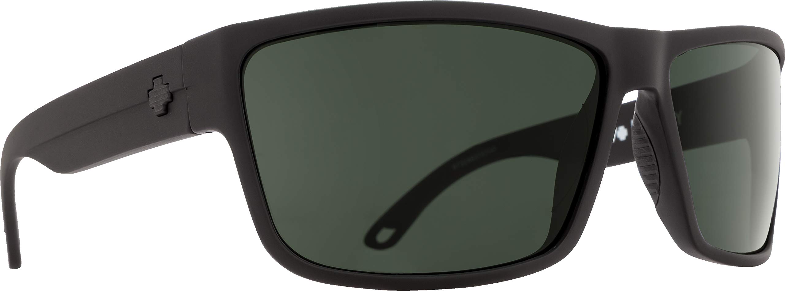 Spy Optic Rocky Sunglasses, Matte Black/Happy Gray/Green, 64 mm