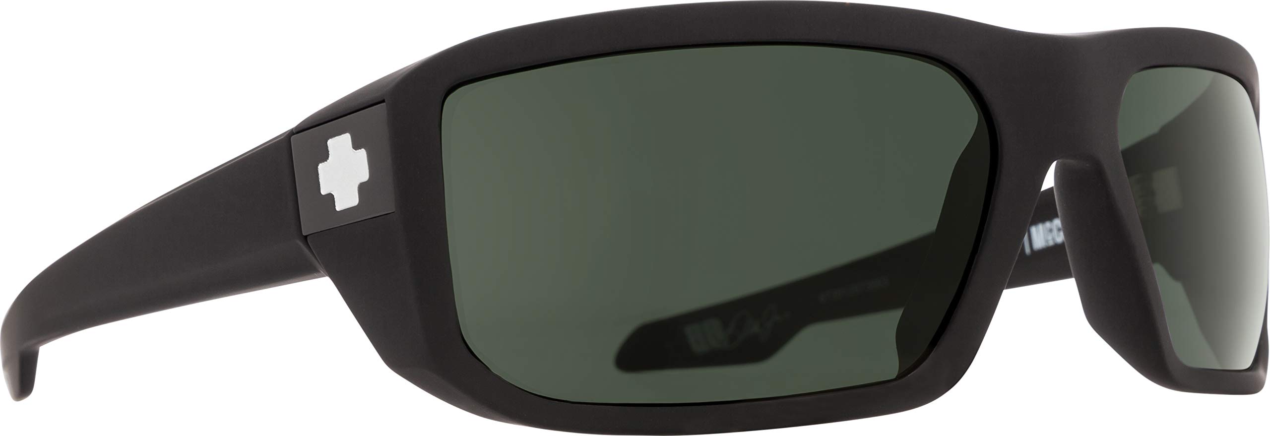 Spy Optic McCoy Sunglasses, Soft Matte Black/Happy Gray/Green