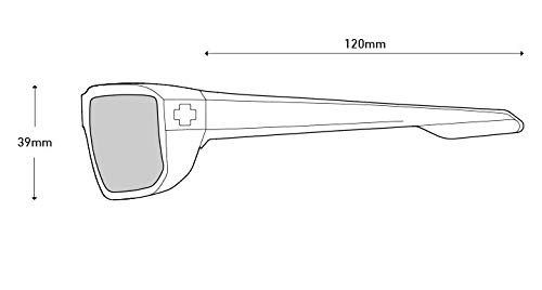 Spy Optic McCoy Sunglasses, Soft Matte Black/Happy Gray/Green