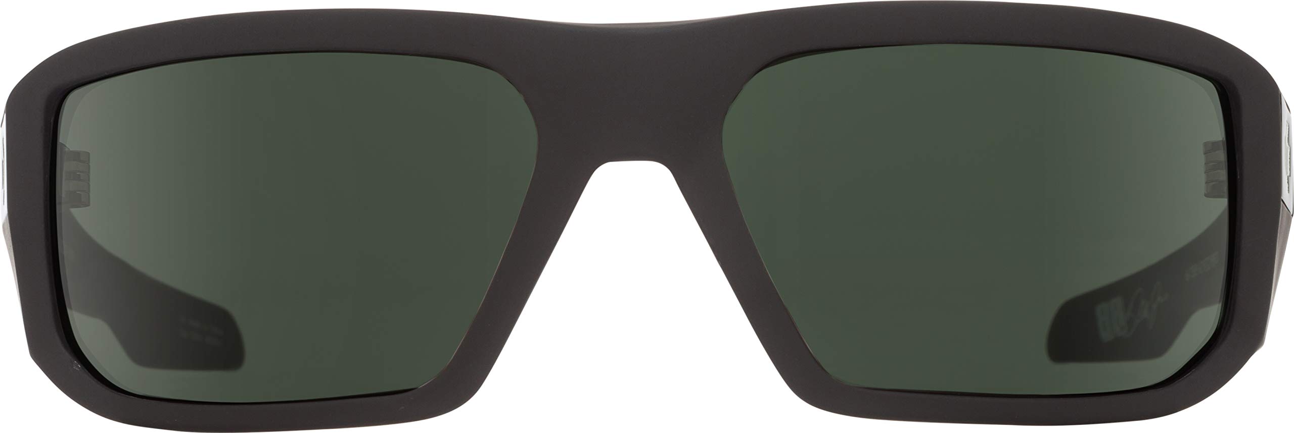 Spy Optic McCoy Sunglasses, Soft Matte Black/Happy Gray/Green