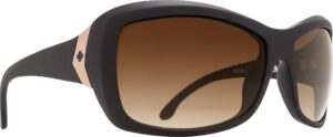 spy optic farrah 673011033355 wrap sunglasses, 62 mm (femme fatale/happy bronze fade)