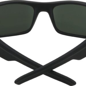 Spy Optic Hielo 670375973864 Polarized Sunglasses, 56 mm (Soft Matte Black/Happy Gray/Green Polar)