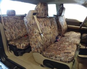 durafit seat covers, fd9 sa-c, 2004-2008 seat covers made for f150 xlt super cab complete front and rear seat set in custom waterproof savanna camo endura