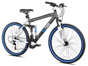 kent international kz2600 dual-suspension mountain bike, 26-inch