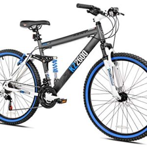 Kent International KZ2600 Dual-Suspension Mountain Bike, 26-Inch