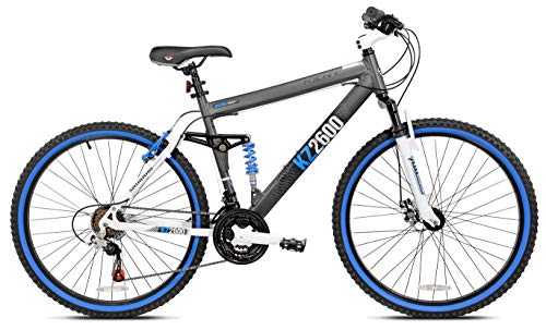 Kent International KZ2600 Dual-Suspension Mountain Bike, 26-Inch