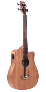 gold tone m-bass25 25-inch scale acoustic-electric microbass with gig bag