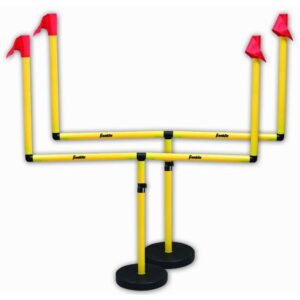 franklin sports youth football goal post set - kids football easily adjustable field goals - includes 2 goal posts - perfect for ages 4+ backyard play