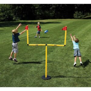 Franklin Sports Youth Football Goal Post Set - Kids Football Easily Adjustable Field Goals - includes 2 Goal Posts - Perfect for Ages 4+ Backyard Play