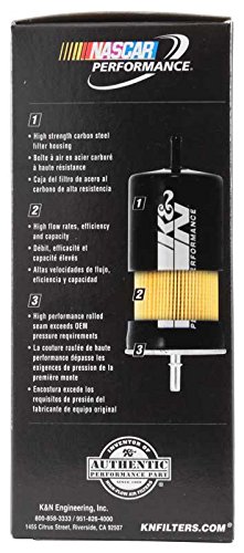 K&N Gasoline Fuel Filter: High Performance Fuel Filter, Premium Engine Protection, 1996-2017 Ford, Lincoln, Mercury Fuel Injected Gasoline Engines, PF-2000