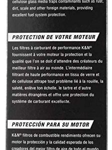 K&N Gasoline Fuel Filter: High Performance Fuel Filter, Premium Engine Protection, 1996-2017 Ford, Lincoln, Mercury Fuel Injected Gasoline Engines, PF-2000