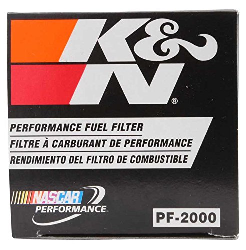 K&N Gasoline Fuel Filter: High Performance Fuel Filter, Premium Engine Protection, 1996-2017 Ford, Lincoln, Mercury Fuel Injected Gasoline Engines, PF-2000