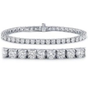 houston diamond district 4 carat igi certified classic tennis bracelet 14k white gold value collection