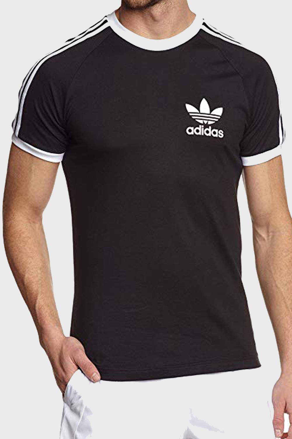 adidas Men’s Cotton Sports Originals T-Shirt S Black (Black, Small)