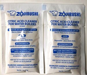 zojirushi adc-05 citric acid electric dispensing pot cleaner 1 oz.(28 gr.) - 2 packs