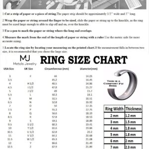 MJ Metals Jewelry Tungsten COMFORT FIT Ring Flat Pipe Cut For Men/Women Mirror Polished 6mm Wedding Band Size 8.5