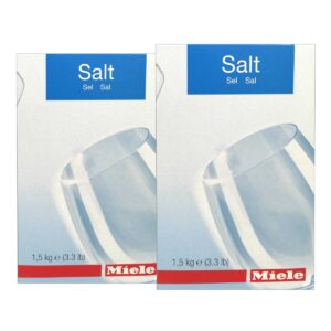 2 pack - miele care collection dishwasher reactivation salt 3.3lbs