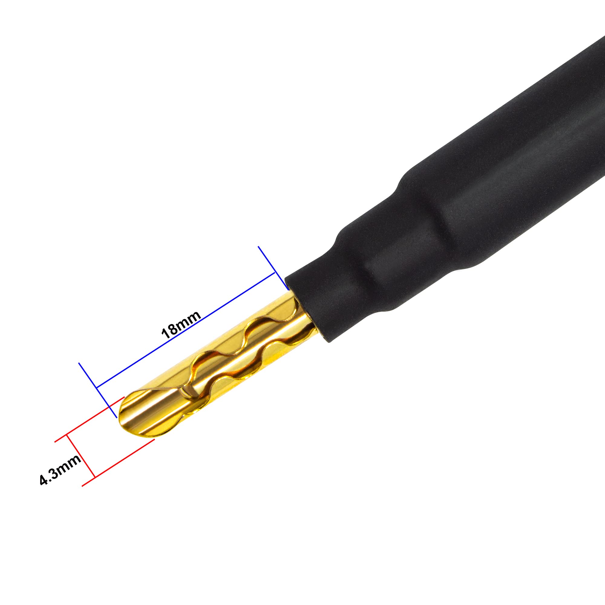 WORLDS BEST CABLES 10 Foot - Coaxial Audiophile Speaker Cable Pair CUSTOM MADE using Mogami 3082 wire & Eminence Gold Plated Banana Plugs (2 plugs on each end)