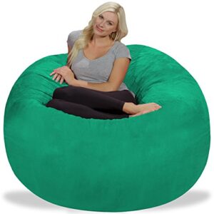 Chill Sack Bean Bag Chair: Giant 5' Memory Foam Furniture Bean Bag - Big Sofa with Soft Micro Fiber Cover - Tide Pool