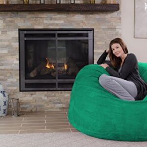 Chill Sack Bean Bag Chair: Giant 5' Memory Foam Furniture Bean Bag - Big Sofa with Soft Micro Fiber Cover - Tide Pool