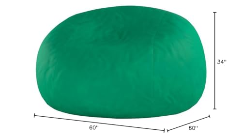 Chill Sack Bean Bag Chair: Giant 5' Memory Foam Furniture Bean Bag - Big Sofa with Soft Micro Fiber Cover - Tide Pool