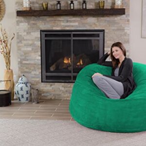 Chill Sack Bean Bag Chair: Giant 5' Memory Foam Furniture Bean Bag - Big Sofa with Soft Micro Fiber Cover - Tide Pool