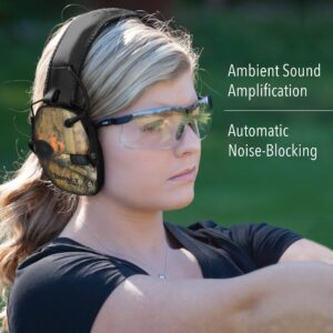 Howard Leight by Honeywell Impact Sport Sound Amplification Electronic Shooting Earmuff, Camo (R-01530)