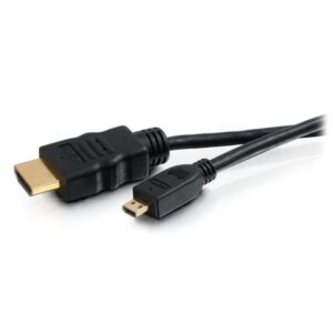 legrand - c2g micro hdmi to hdmi ethernet cable, 4k high speed hdmi cable, black 60 hz hdmi cable, hdmi cable 10 ft, 1 count, c2g 50616