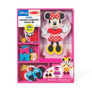 Melissa & Doug Disney Minnie Mouse Magnetic Dress-Up Wooden Doll Pretend Play Set (35+ pcs)