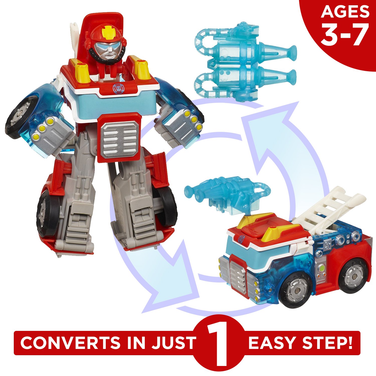 Transformers Playskool Heroes Rescue Bots Energize Heatwave The Fire Bot Converting Toy Robot Action Figure, Toys For Kids Ages 3 And Up (Amazon Exclusive)