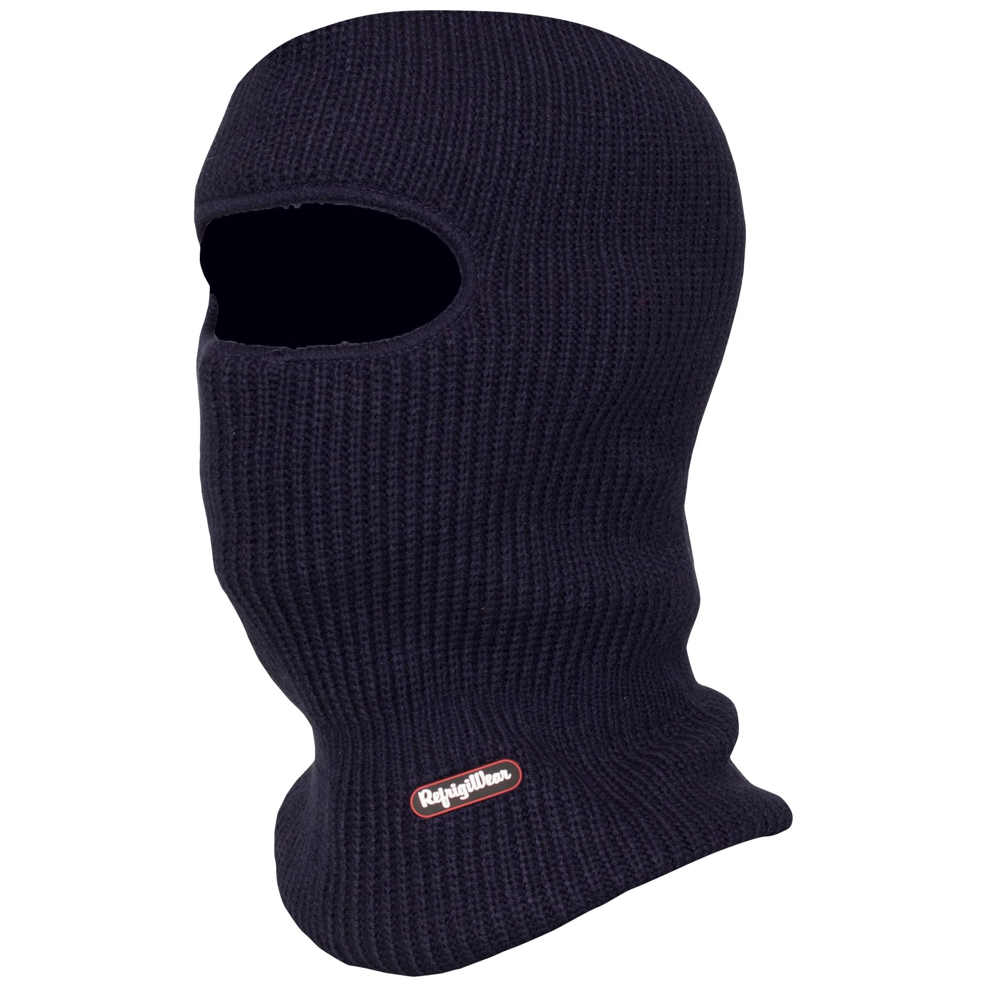 RefrigiWear 2-Layer Acrylic Knit Open-Hole Balaclava Face Mask, Navy Blue (Onesize)