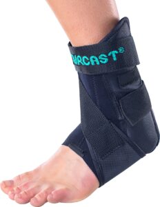 aircast airsport ankle support brace, left foot, large