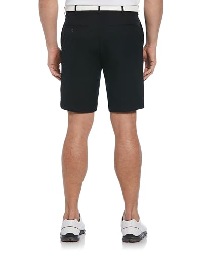 PGA TOUR Mens Flat Front With Expandable Waistband (Size 30 - 44) Golf Shorts, Black, 34 US