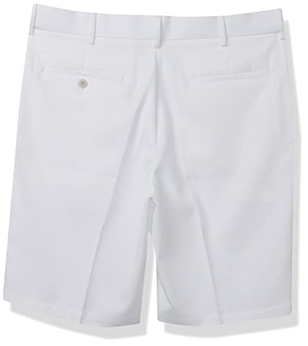 PGA TOUR mens Flat Front With Expandable Waistband, 9" Inseam Golf Shorts, Bright White, 36 US