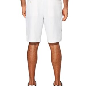 PGA TOUR mens Flat Front With Expandable Waistband, 9" Inseam Golf Shorts, Bright White, 36 US