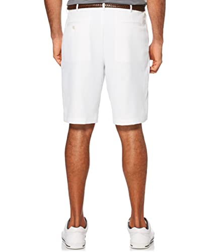 PGA TOUR mens Flat Front With Expandable Waistband, 9" Inseam Golf Shorts, Bright White, 36 US