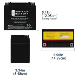 Mighty Max Battery YTX12-BS Power Sports Battery Replaces 740-1866, ES12BS