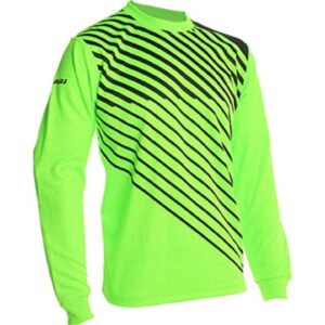 vizari arroyo youth soccer goalkeeper jersey for youths | shock absorbing long sleeve goalie jersey (us, alpha, large, regular, green/black)